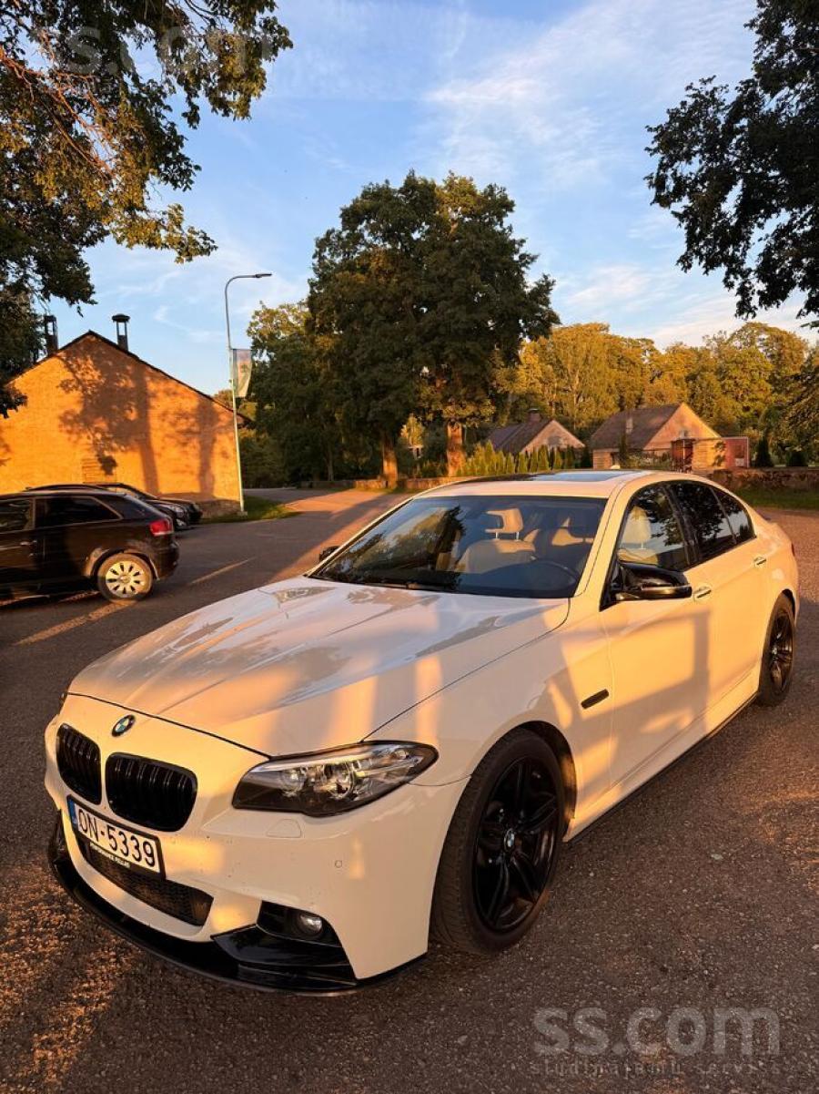 White BMW 535 2014 in Riga, with an engine capacity of 3.00 L and mileage of 200 thousand km for 17000 €, photo 5 on AUTOMOTO.COM.LV