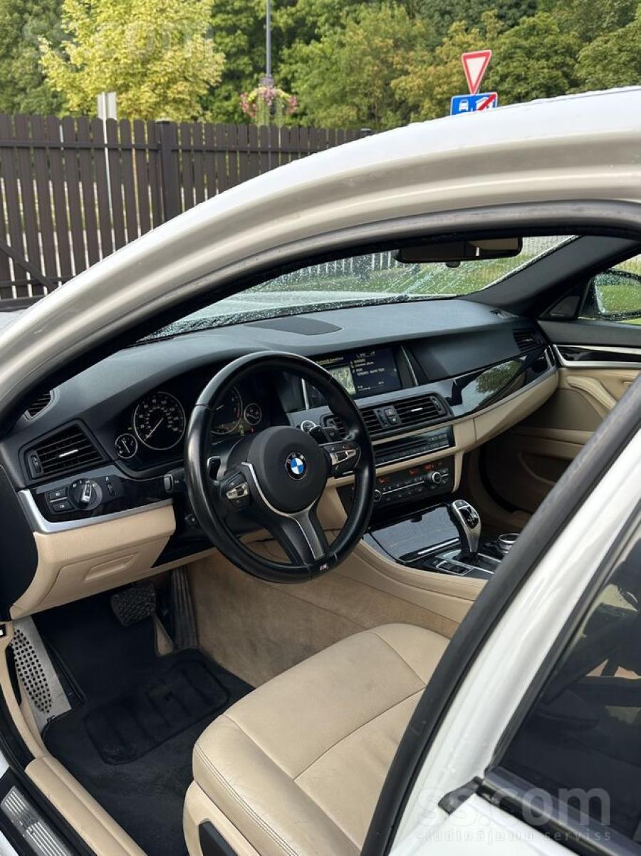 White BMW 535 2014 in Riga, with an engine capacity of 3.00 L and mileage of 200 thousand km for 17000 €, photo 10 on AUTOMOTO.COM.LV