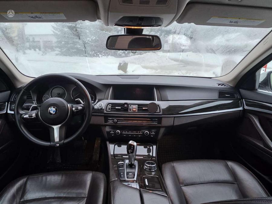 White BMW 535 2015 in Vilnius, with an engine capacity of 2.98 L and mileage of 2700 thousand km for 9800 €, photo 9 on AUTOMOTO.COM.LV