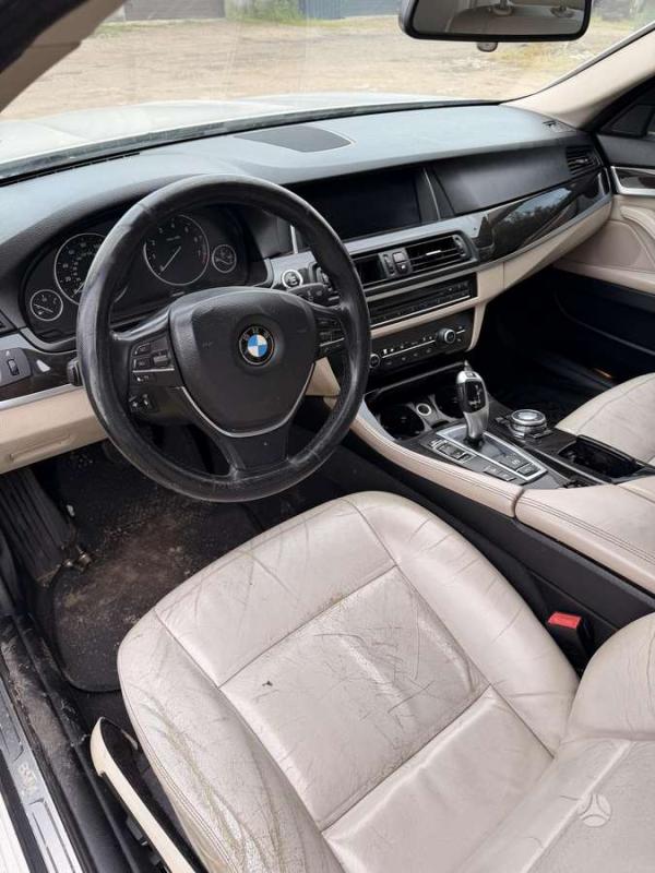 White BMW 535 2015 in Kaunas, with an engine capacity of 2.98 L and mileage of 215 thousand km for 5800 €, photo 8 on AUTOMOTO.COM.LV