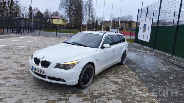 White BMW 535 2005 in Jelgava, with an engine capacity of 3.00 L and mileage of 410 thousand km for 3500 €, photo 2 on AUTOMOTO.COM.LV