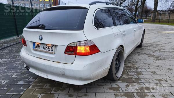 White BMW 535 2005 in Jelgava, with an engine capacity of 3.00 L and mileage of 410 thousand km for 3500 €, photo 6 on AUTOMOTO.COM.LV