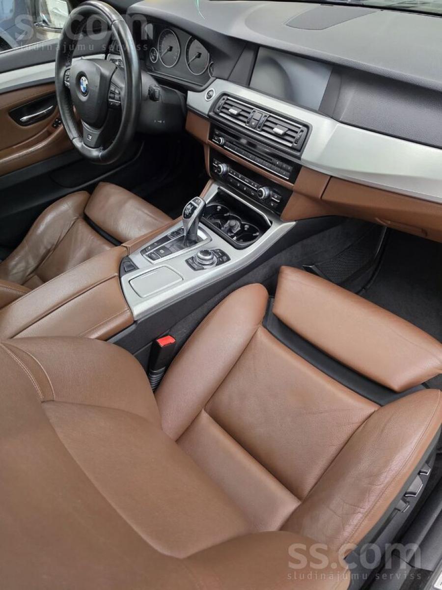 White BMW 535 2010 in Riga, with an engine capacity of 3.00 L and mileage of 279 thousand km for 8999 €, photo 10 on AUTOMOTO.COM.LV