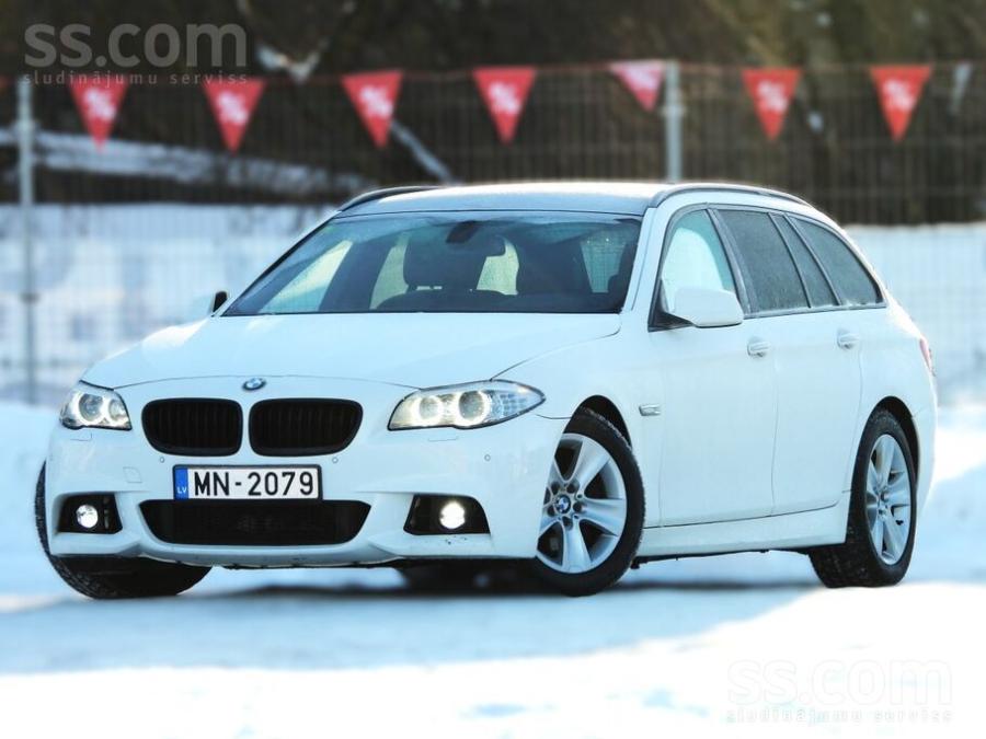 White BMW 535 2011 in Riga, with an engine capacity of 3.00 L and mileage of 377 thousand km for 10500 €, photo 1 on AUTOMOTO.COM.LV