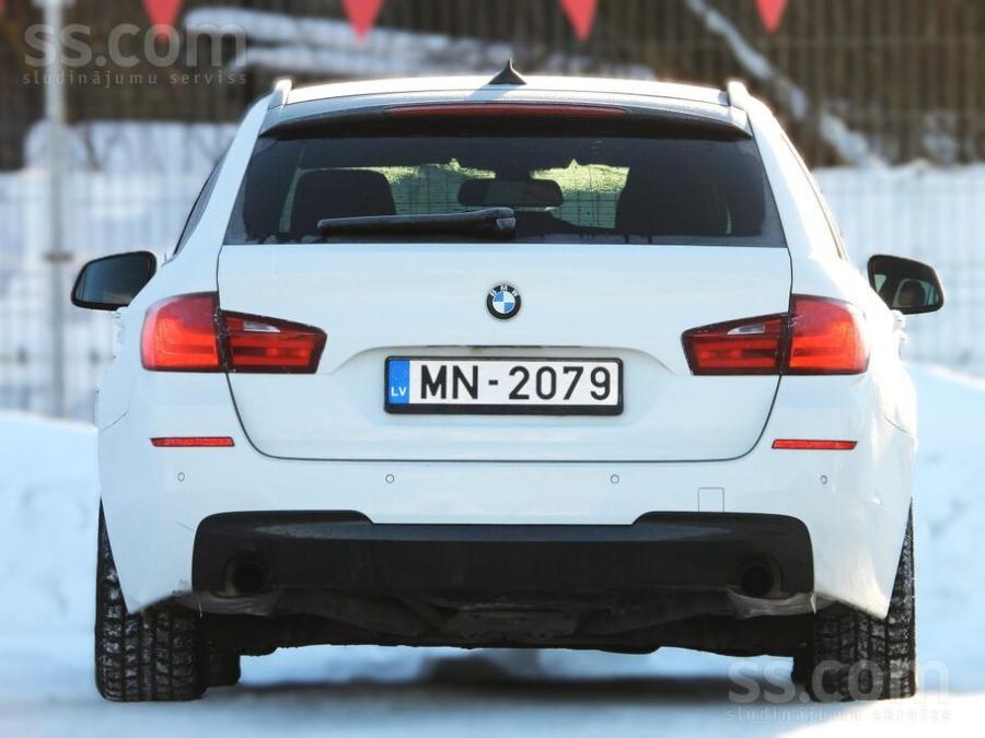 White BMW 535 2011 in Riga, with an engine capacity of 3.00 L and mileage of 377 thousand km for 10500 €, photo 6 on AUTOMOTO.COM.LV