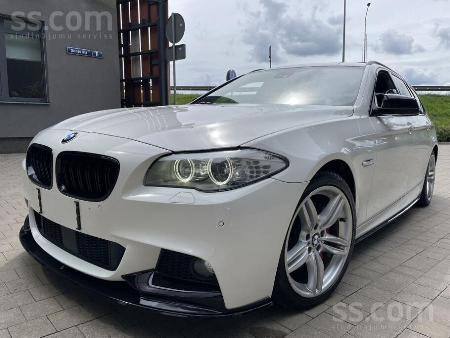 White BMW 535 2011 in Daugavpils, with an engine capacity of 3.00 L and mileage of 296 thousand km for 13000 €, photo 5 on AUTOMOTO.COM.LV