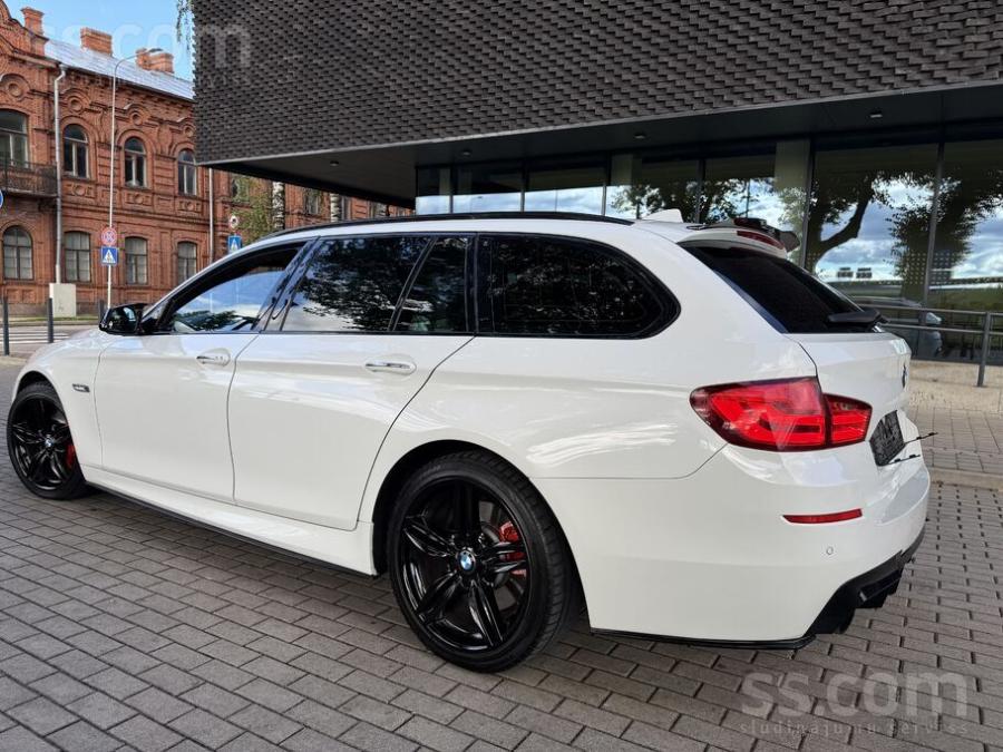 White BMW 535 2011 in Daugavpils, with an engine capacity of 3.00 L and mileage of 298 thousand km for 12500 €, photo 15 on AUTOMOTO.COM.LV