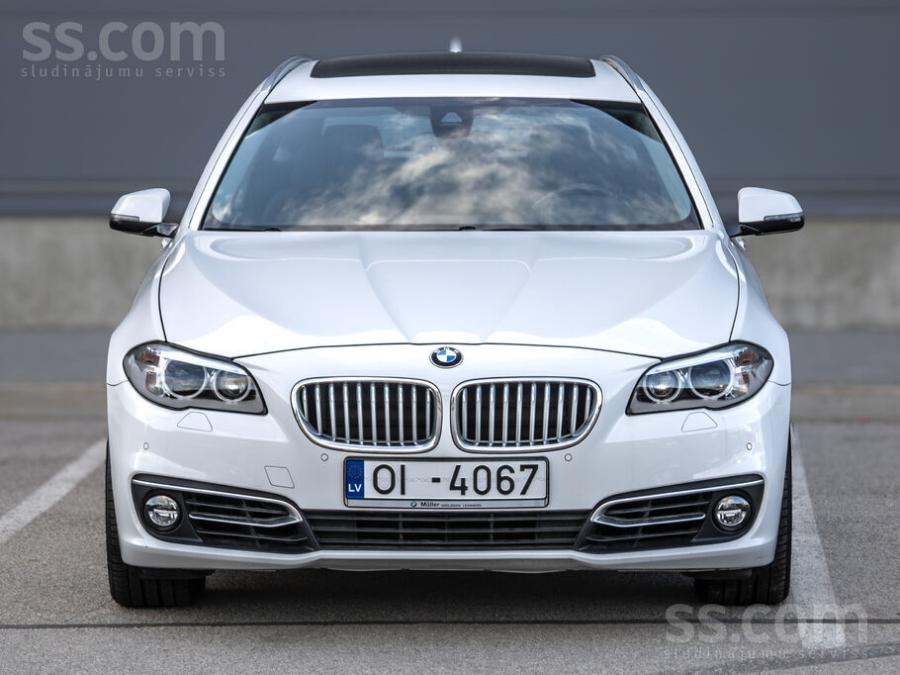 White BMW 535 2014 in Riga, with an engine capacity of 3.00 L and mileage of 240 thousand km for 10990 €, photo 9 on AUTOMOTO.COM.LV