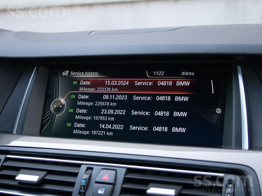 White BMW 535 2014 in Riga, with an engine capacity of 3.00 L and mileage of 240 thousand km for 10990 €, photo 24 on AUTOMOTO.COM.LV