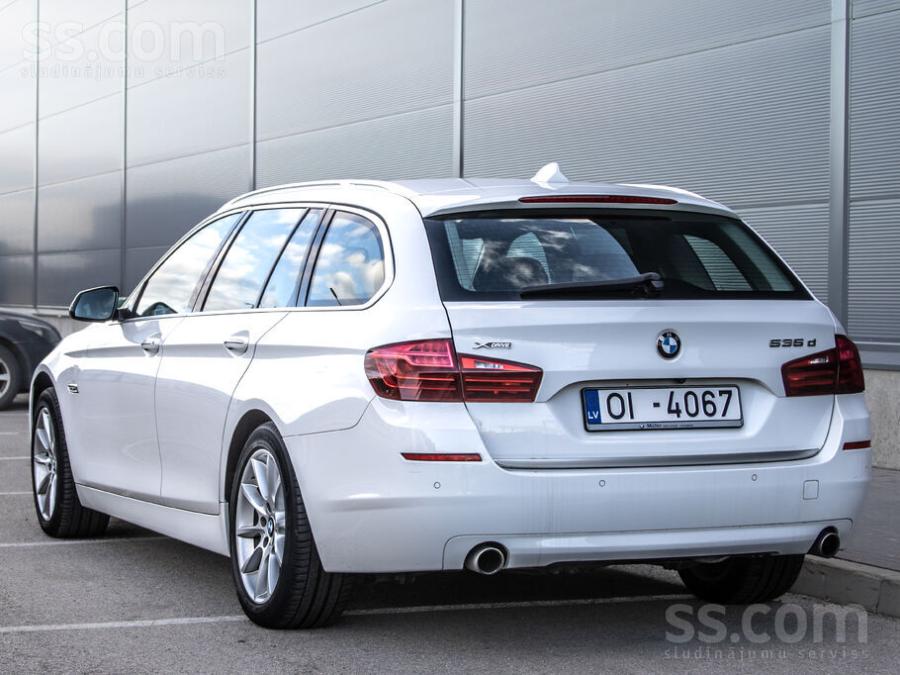 White BMW 535 2014 in Riga, with an engine capacity of 3.00 L and mileage of 240 thousand km for 10990 €, photo 31 on AUTOMOTO.COM.LV