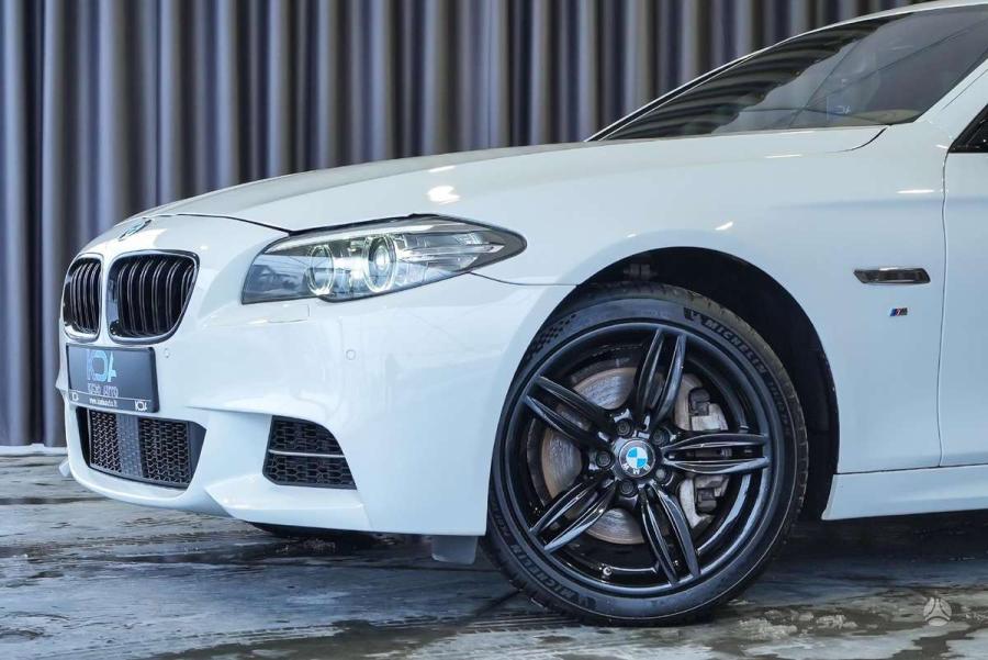 White BMW 535 2015 in Marijampole, with an engine capacity of 2.99 L and mileage of 214 thousand km for 14450 €, photo 6 on AUTOMOTO.COM.LV