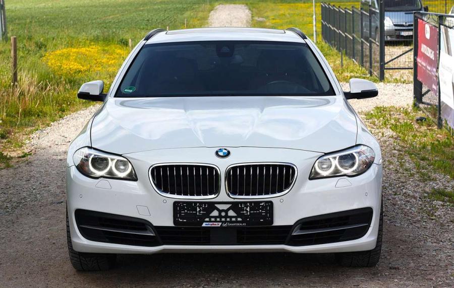 White BMW 535 2015 in Kretinga, with an engine capacity of 2.99 L and mileage of 242 thousand km for 14299 €, photo 6 on AUTOMOTO.COM.LV