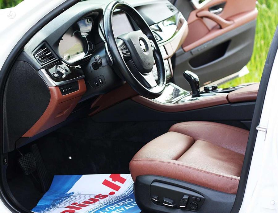 White BMW 535 2015 in Kretinga, with an engine capacity of 2.99 L and mileage of 242 thousand km for 14299 €, photo 19 on AUTOMOTO.COM.LV