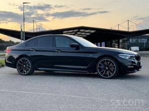 Black BMW 540 2017 in Riga, with an engine capacity of 3.00 L and mileage of 130 thousand km for 33500 €, photo 3 on AUTOMOTO.COM.LV