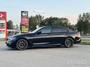 Black BMW 540 2017 in Riga, with an engine capacity of 3.00 L and mileage of 130 thousand km for 33500 €, photo 5 on AUTOMOTO.COM.LV