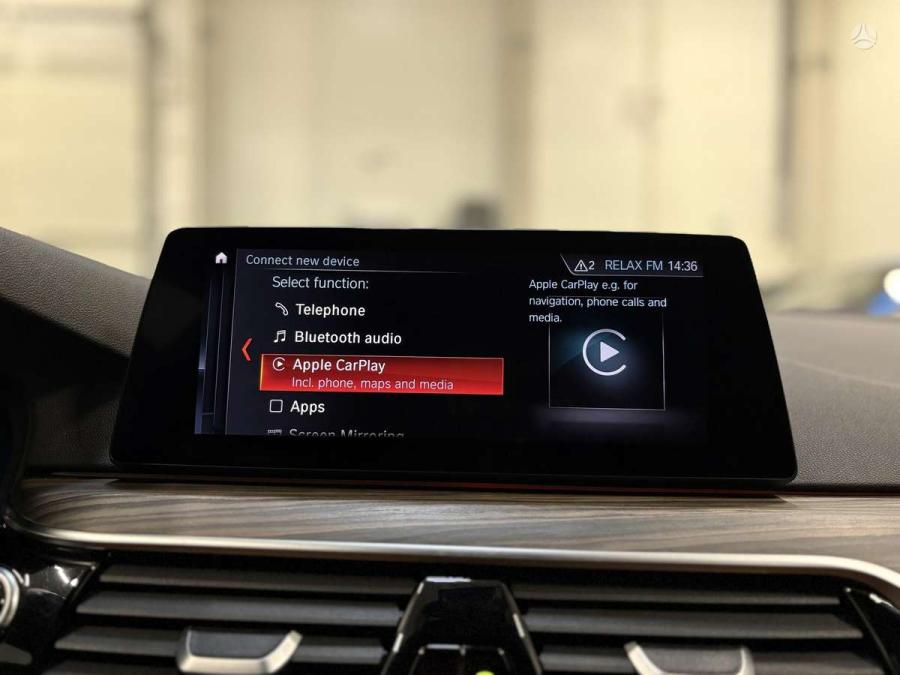Melns BMW 540 2019 Viļņa, ar dzinēja tilpumu 3.00 L un nobraukumu 150 tūkst. km par 27990 €, foto 30 vietnē AUTOMOTO.COM.LV