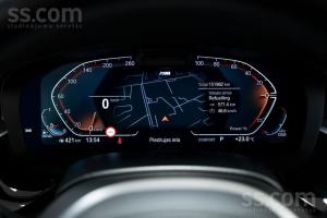 Black BMW 540 2022 in Riga, with an engine capacity of 3.00 L and mileage of 151 thousand km for 46500 €, photo 8 on AUTOMOTO.COM.LV