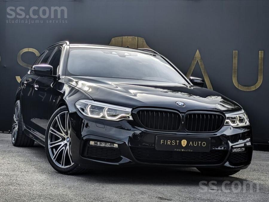 Black BMW 540 2018 in Tukums, with an engine capacity of 3.00 L and mileage of 209 thousand km for 25990 €, photo 1 on AUTOMOTO.COM.LV