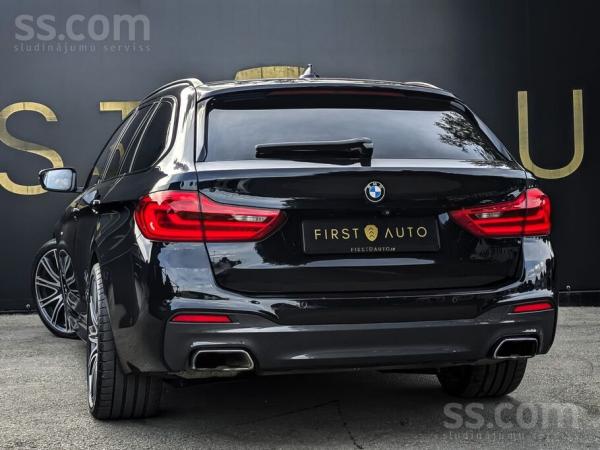 Black BMW 540 2018 in Tukums, with an engine capacity of 3.00 L and mileage of 209 thousand km for 25990 €, photo 4 on AUTOMOTO.COM.LV