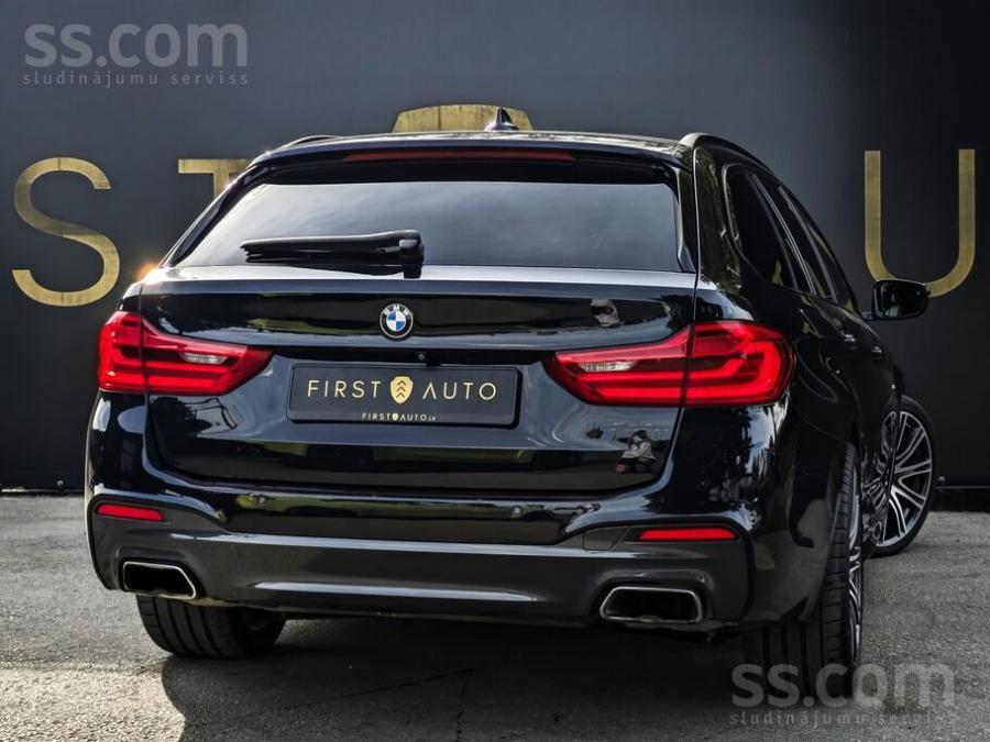Black BMW 540 2018 in Tukums, with an engine capacity of 3.00 L and mileage of 209 thousand km for 25990 €, photo 5 on AUTOMOTO.COM.LV