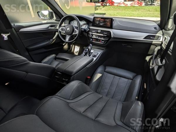 Black BMW 540 2018 in Tukums, with an engine capacity of 3.00 L and mileage of 209 thousand km for 25990 €, photo 6 on AUTOMOTO.COM.LV