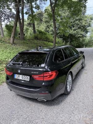 Black BMW 540 2019 in Riga, with an engine capacity of 3.00 L and mileage of 239 thousand km for 22500 €, photo 8 on AUTOMOTO.COM.LV