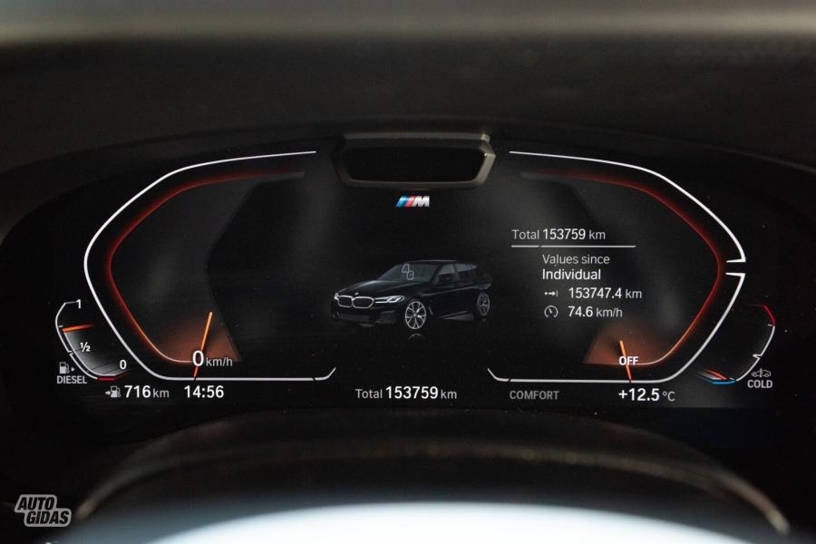 Melns BMW 540 2022 Kauņa, ar dzinēja tilpumu 3.00 L un nobraukumu 154 tūkst. km par 42771 €, foto 22 vietnē AUTOMOTO.COM.LV