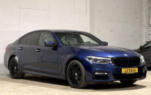 Blue BMW 540 2017 in Klaipeda, with an engine capacity of 3.00 L and mileage of 194 thousand km for 25900 €, photo 16 on AUTOMOTO.COM.LV