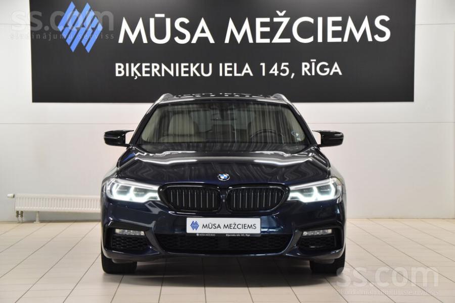 Blue BMW 540 2017 in Riga, with an engine capacity of 3.00 L and mileage of 173 thousand km for 26990 €, photo 3 on AUTOMOTO.COM.LV