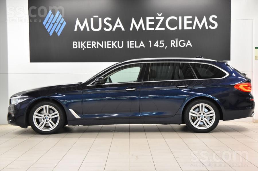 Blue BMW 540 2017 in Riga, with an engine capacity of 3.00 L and mileage of 173 thousand km for 26990 €, photo 6 on AUTOMOTO.COM.LV