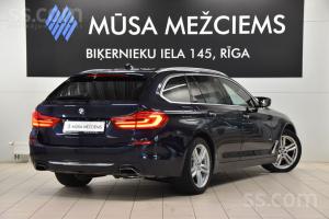 Blue BMW 540 2017 in Riga, with an engine capacity of 3.00 L and mileage of 173 thousand km for 26990 €, photo 7 on AUTOMOTO.COM.LV