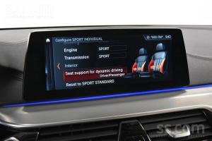 Blue BMW 540 2017 in Riga, with an engine capacity of 3.00 L and mileage of 173 thousand km for 26990 €, photo 26 on AUTOMOTO.COM.LV