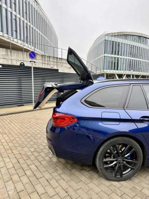 Blue BMW 540 2017 in Vilnius, with an engine capacity of 3.00 L and mileage of 182 thousand km for 19500 €, photo 15 on AUTOMOTO.COM.LV