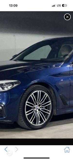 Blue BMW 540 2017 in Vilnius, with an engine capacity of 3.00 L and mileage of 182 thousand km for 19500 €, photo 16 on AUTOMOTO.COM.LV
