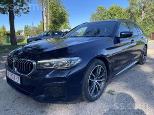 Blue BMW 540 2021 in Riga, with an engine capacity of 3.00 L and mileage of 169 thousand km for 26490 €, photo  on AUTOMOTO.COM.LV