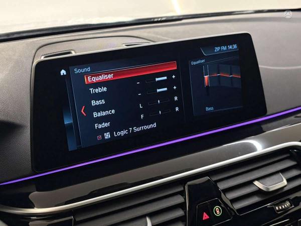 Grey BMW 540 2017 in Marijampole, with an engine capacity of 2.99 L and mileage of 209 thousand km for 25650 €, photo 10 on AUTOMOTO.COM.LV