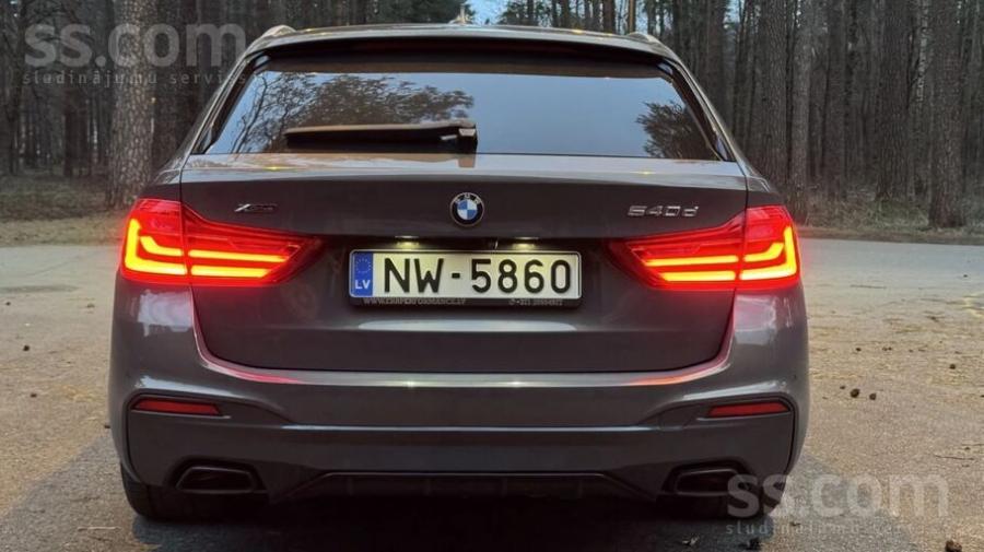 Pelēks BMW 540 2017 Rīga, ar dzinēja tilpumu 3.00 L un nobraukumu 270 tūkst. km par 24600 €, foto 22 vietnē AUTOMOTO.COM.LV