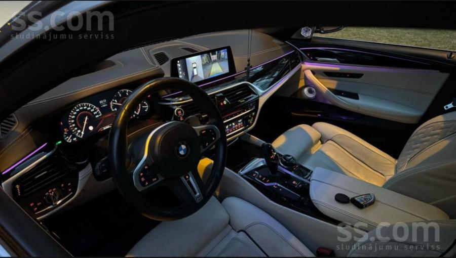 Pelēks BMW 540 2017 Rīga, ar dzinēja tilpumu 3.00 L un nobraukumu 275 tūkst. km par 23600 €, foto 14 vietnē AUTOMOTO.COM.LV
