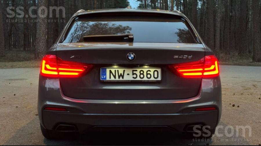 Pelēks BMW 540 2017 Rīga, ar dzinēja tilpumu 3.00 L un nobraukumu 275 tūkst. km par 23600 €, foto 20 vietnē AUTOMOTO.COM.LV