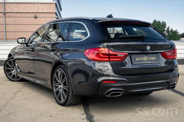 Grey BMW 540 2018 in Riga, with an engine capacity of 3.00 L and mileage of 195 thousand km for 26499 €, photo 10 on AUTOMOTO.COM.LV