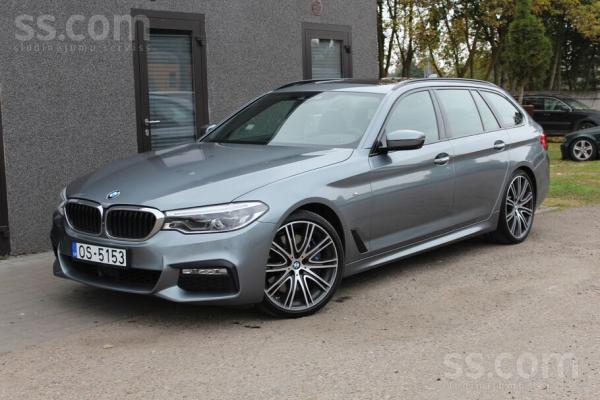 Grey BMW 540 2018 in Riga, with an engine capacity of 3.00 L and mileage of 312 thousand km for 22300 €, photo 1 on AUTOMOTO.COM.LV