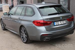 Grey BMW 540 2018 in Riga, with an engine capacity of 3.00 L and mileage of 312 thousand km for 22300 €, photo 5 on AUTOMOTO.COM.LV