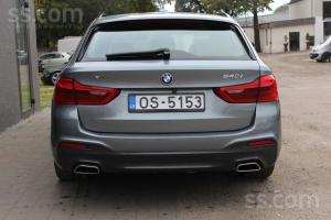 Grey BMW 540 2018 in Riga, with an engine capacity of 3.00 L and mileage of 312 thousand km for 22300 €, photo 6 on AUTOMOTO.COM.LV