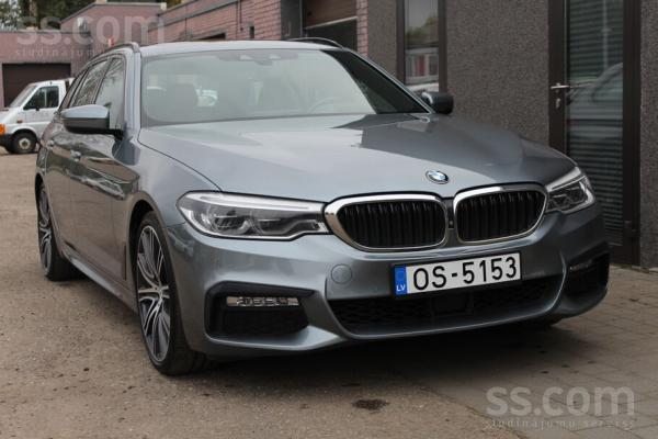 Grey BMW 540 2018 in Riga, with an engine capacity of 3.00 L and mileage of 312 thousand km for 22300 €, photo 9 on AUTOMOTO.COM.LV