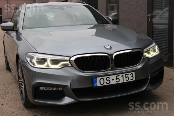 Grey BMW 540 2018 in Riga, with an engine capacity of 3.00 L and mileage of 312 thousand km for 22300 €, photo 10 on AUTOMOTO.COM.LV