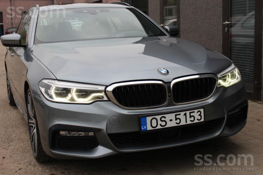 Grey BMW 540 2018 in Riga, with an engine capacity of 3.00 L and mileage of 312 thousand km for 22300 €, photo 10 on AUTOMOTO.COM.LV
