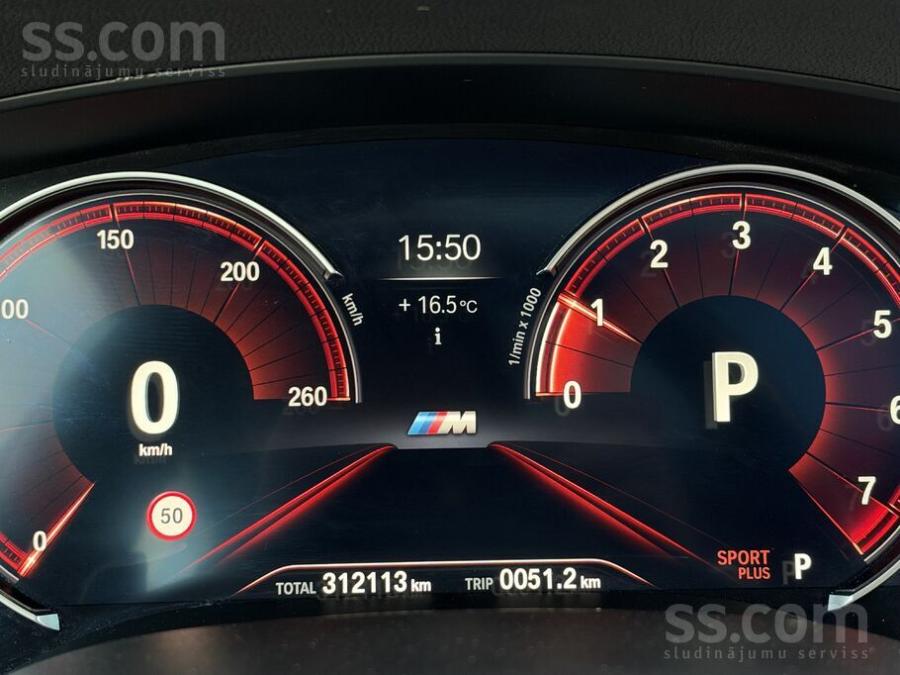Grey BMW 540 2018 in Riga, with an engine capacity of 3.00 L and mileage of 312 thousand km for 22300 €, photo 22 on AUTOMOTO.COM.LV