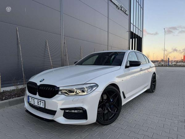 White BMW 540 2017 in Vilnius, with an engine capacity of 3.00 L and mileage of 99 thousand km for 28500 €, photo 1 on AUTOMOTO.COM.LV