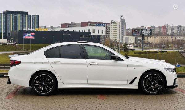 White BMW 540 2018 in Vilnius, with an engine capacity of 3.00 L and mileage of 140 thousand km for 28500 €, photo 10 on AUTOMOTO.COM.LV