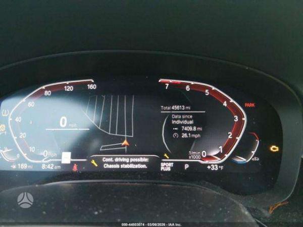 White BMW 540 2022 in Klaipeda, with an engine capacity of 3.00 L and mileage of 73 thousand km for 18200 €, photo 7 on AUTOMOTO.COM.LV